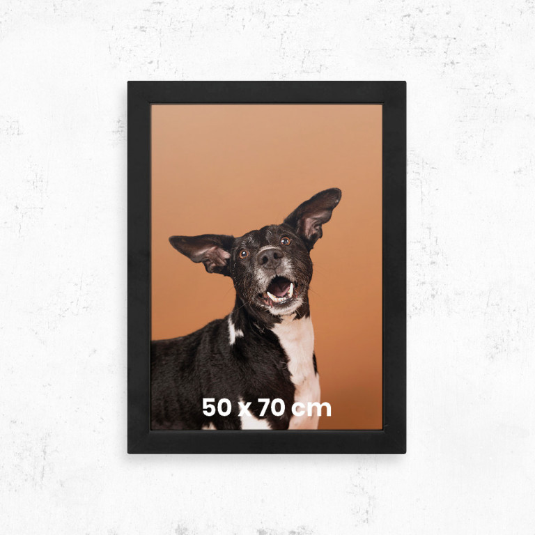 Sort ramme 50 x 70 cm - dinebilleder.dk